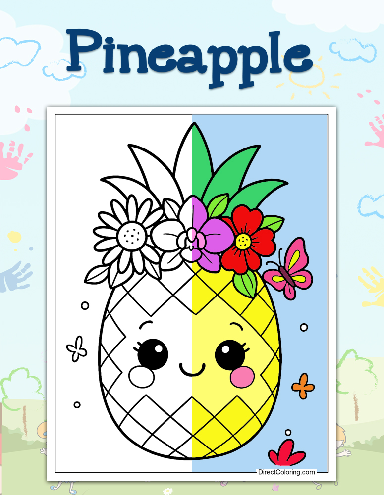 Fruits and Vegetables Coloring Pages – Fun & Healthy Printable Art