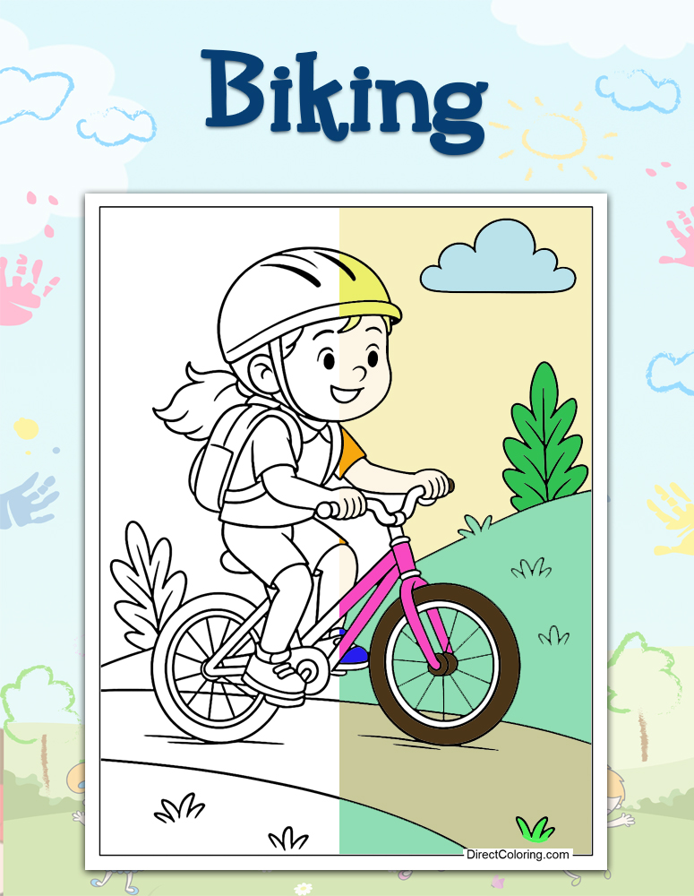 Outdoor Activities Coloring Pages – Free PDF to Download and Print