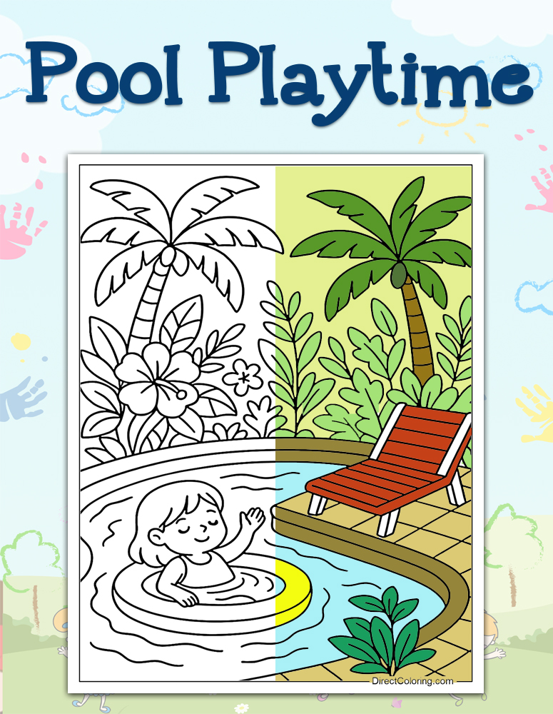 Outdoor Activities Coloring Pages – Free PDF to Download and Print