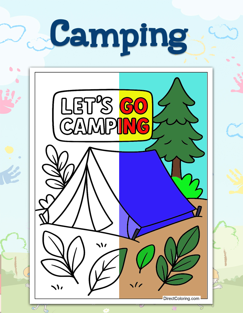 Outdoor Activities Coloring Pages – Free PDF to Download and Print
