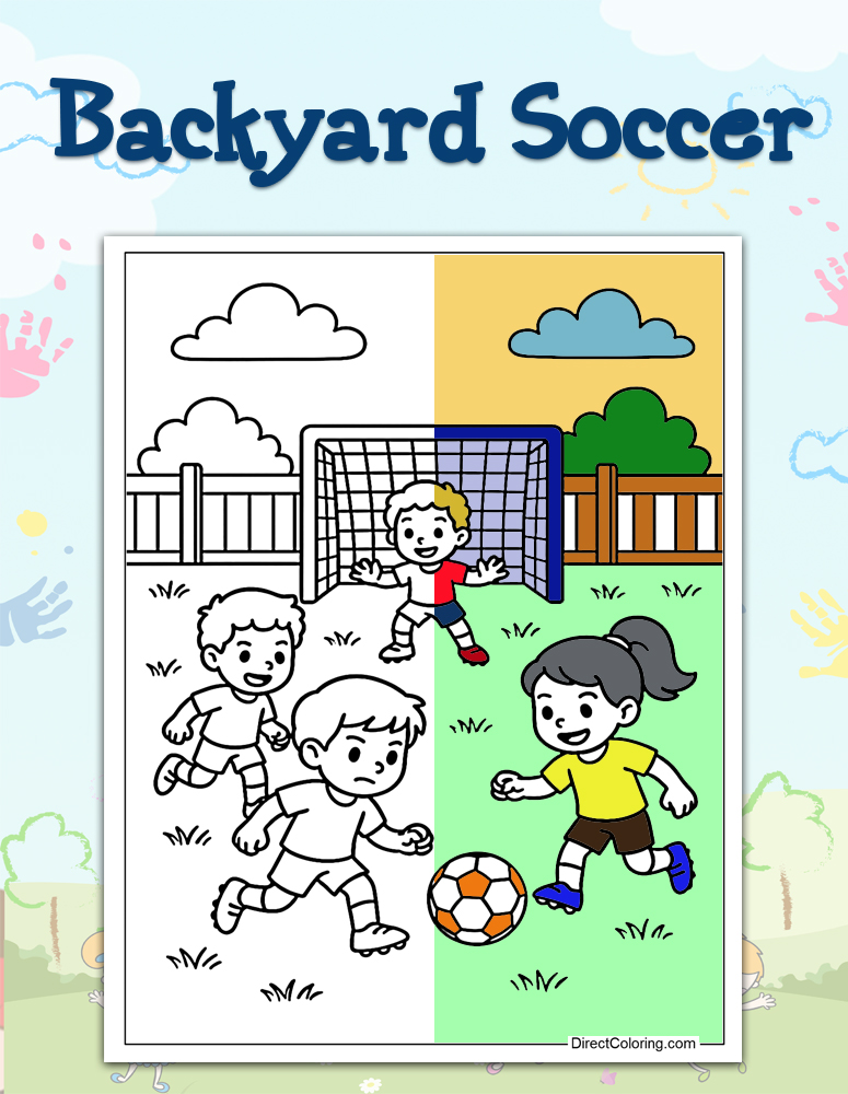 Outdoor Activities Coloring Pages – Free PDF to Download and Print