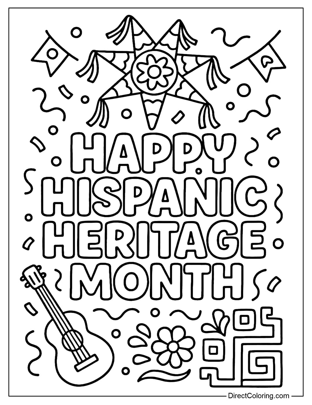 hispanic flags coloring pages free printable