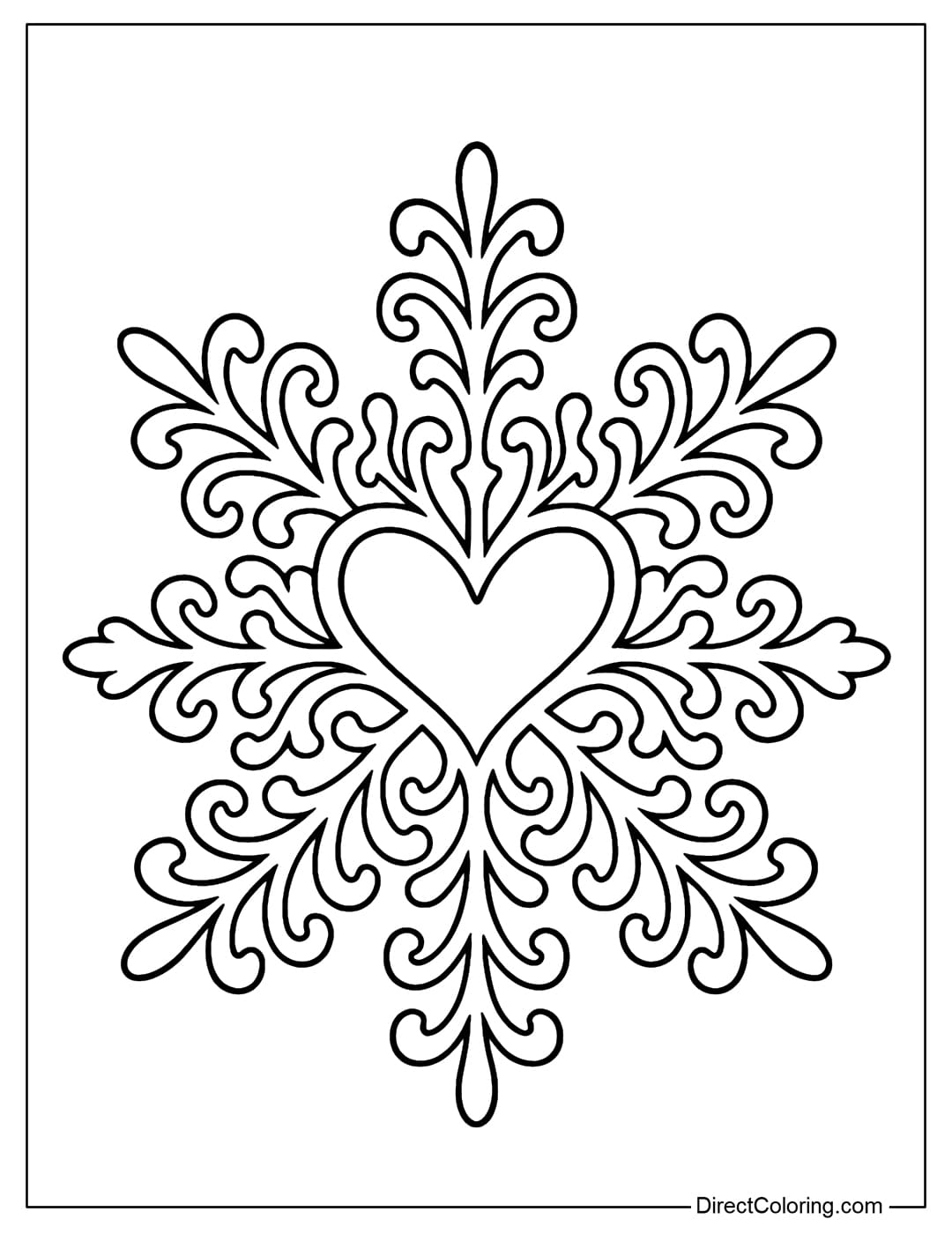Snowflake Coloring Pages - Free PDF to Download and Print