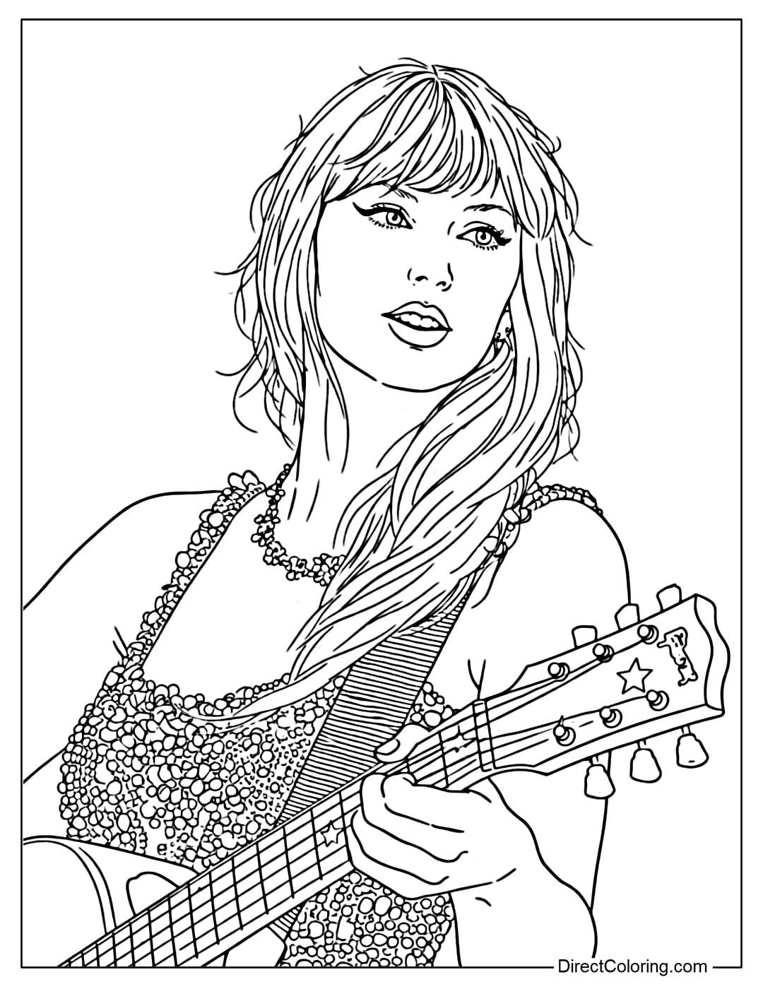 Taylor Swift Coloring Pages - Free PDF to Download and Print