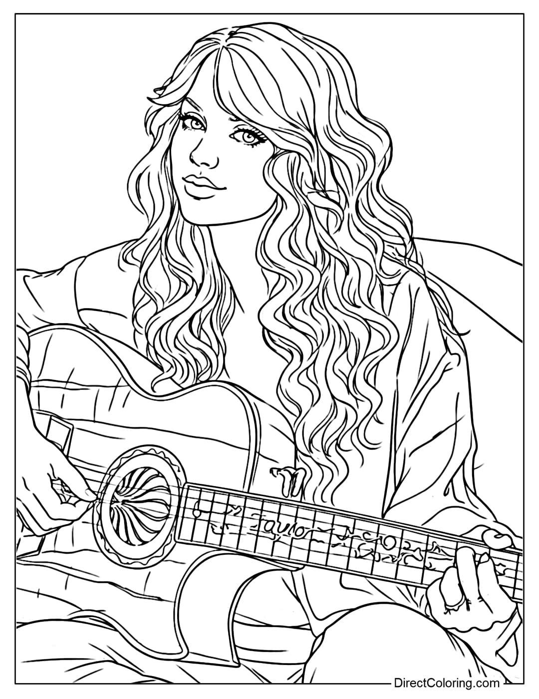 Taylor Swift Coloring Pages - Free PDF to Download and Print