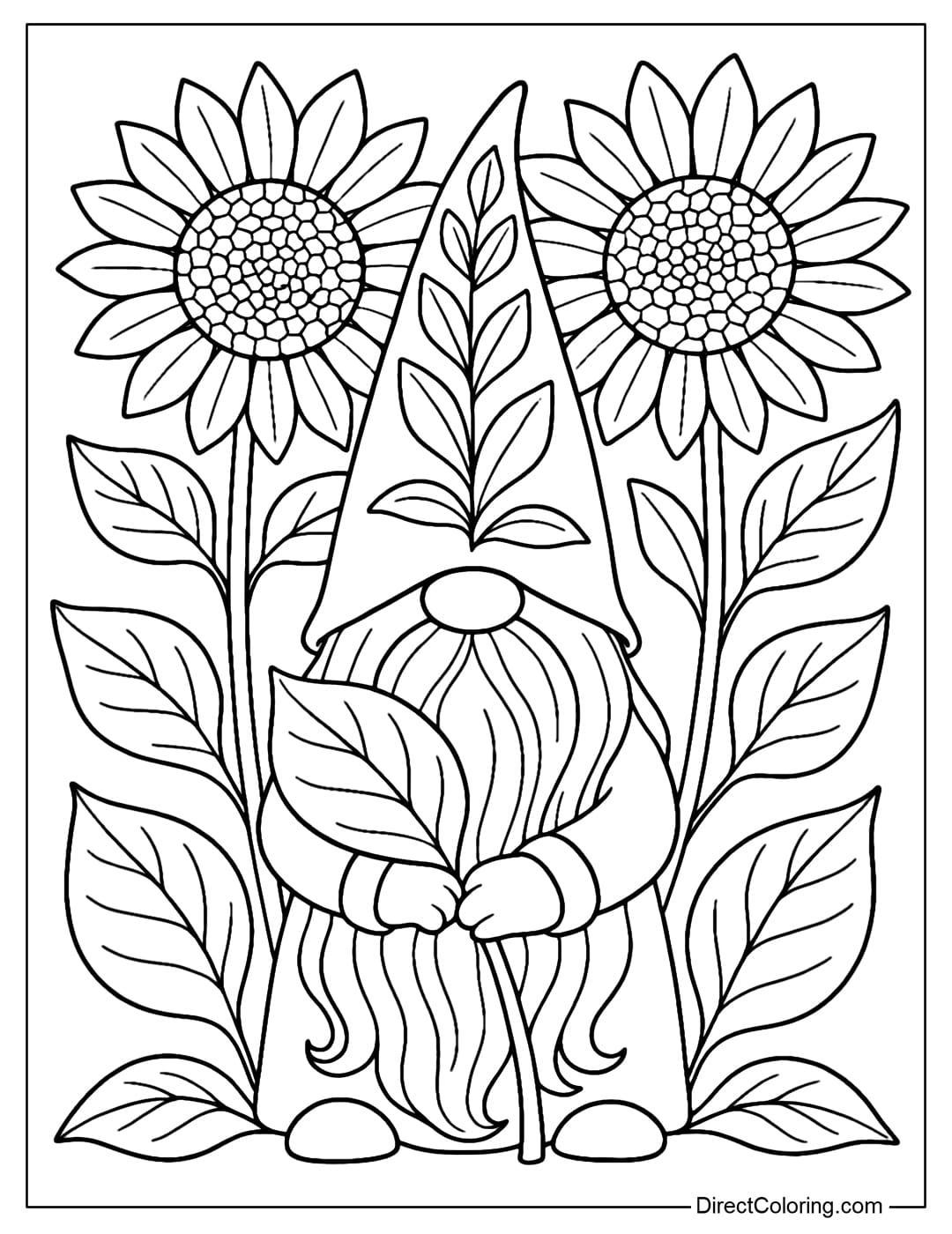 Gnome Coloring Pages - Free PDF to Download and Print