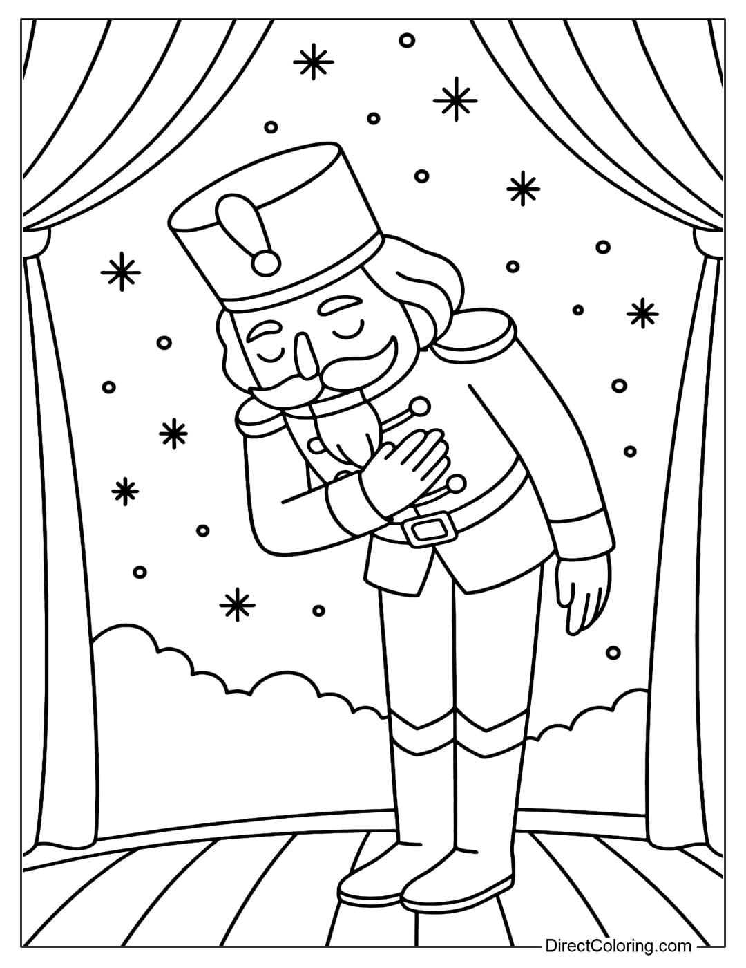 christmas coloring pages nutcracker