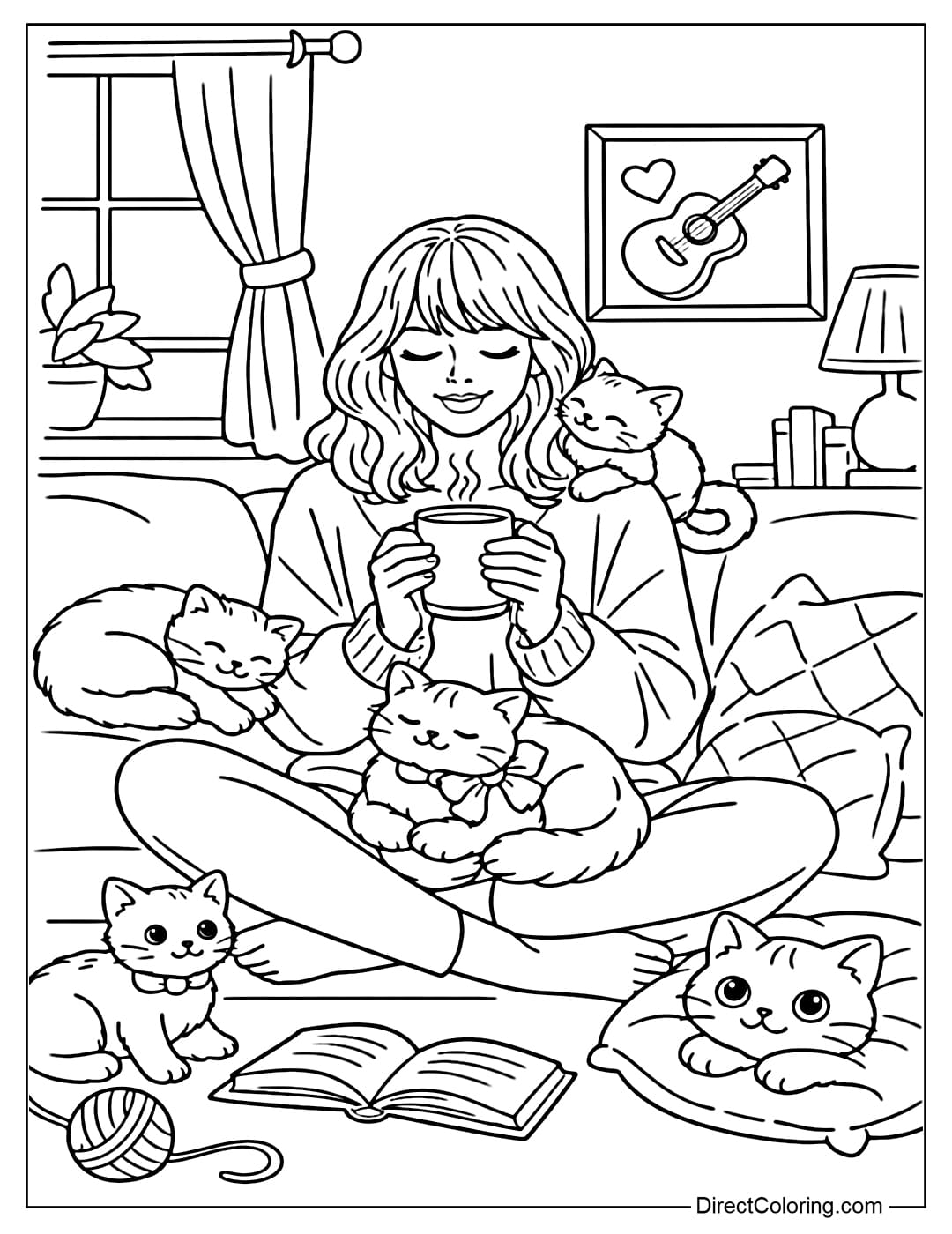 Taylor Swift Coloring Pages - Free PDF to Download and Print